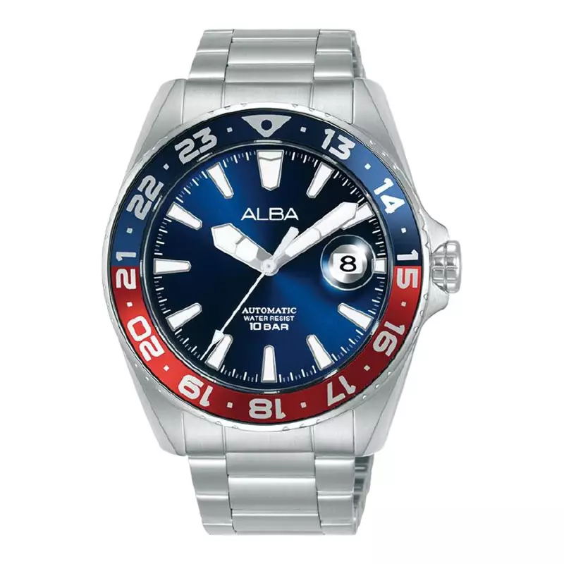 Jual Alba Jam Tangan Pria Alba Mechanical AU4067X1 Automatic Men Blue ...
