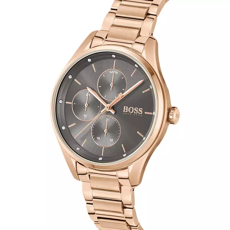 Jual Hugo Boss Jam Tangan Wanita Hugo Boss Grand Course 1502603 Grey ...