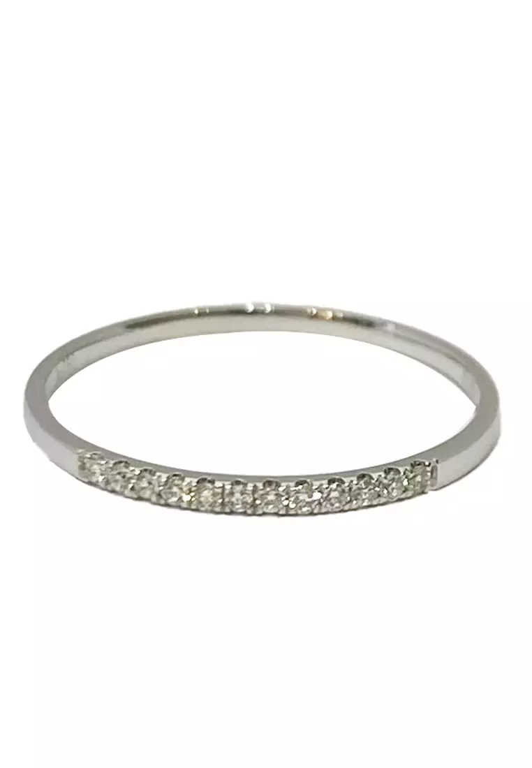 Buy LITZ [SPECIAL] LITZ 18K White Gold Diamond Ring DR131-W (SZ11 ...