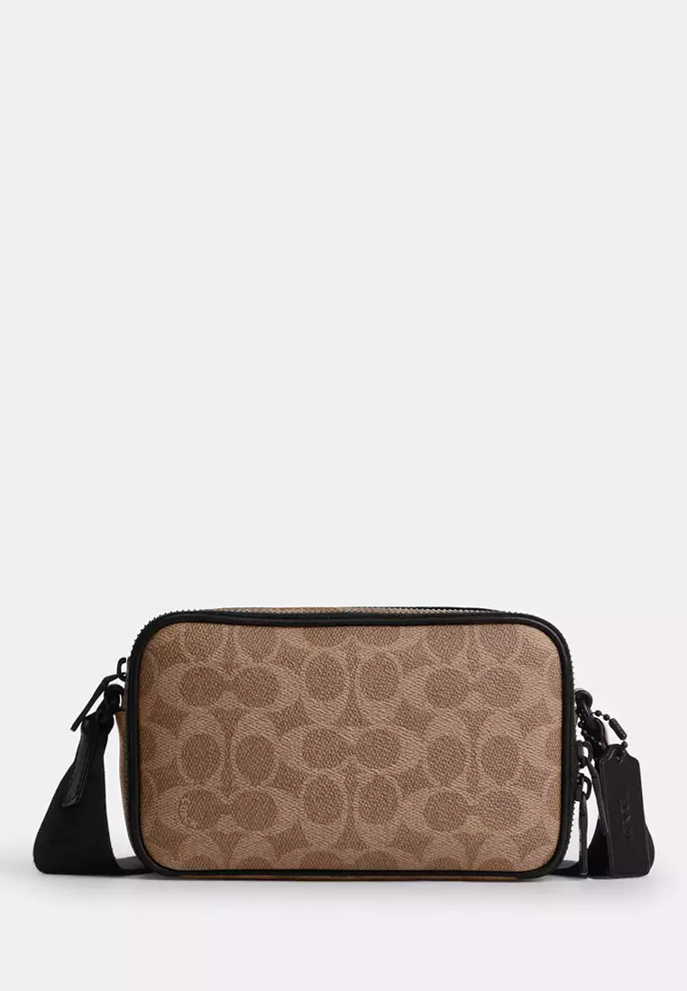 Buy COACH Colton Crossbody Bag 19 In Signature Canvas Online | ZALORA ...