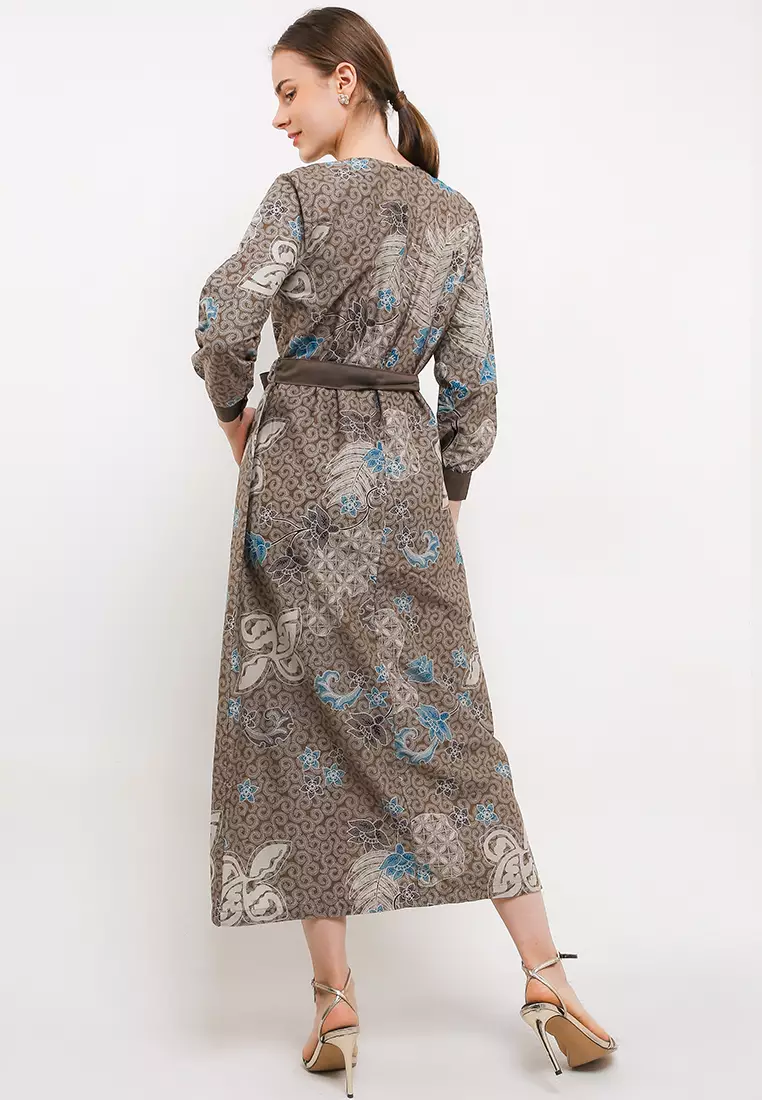 Jual Krisna Batik Amira Gamis Batik Katun Lengan Panjang Original 2025 | ZALORA Indonesia