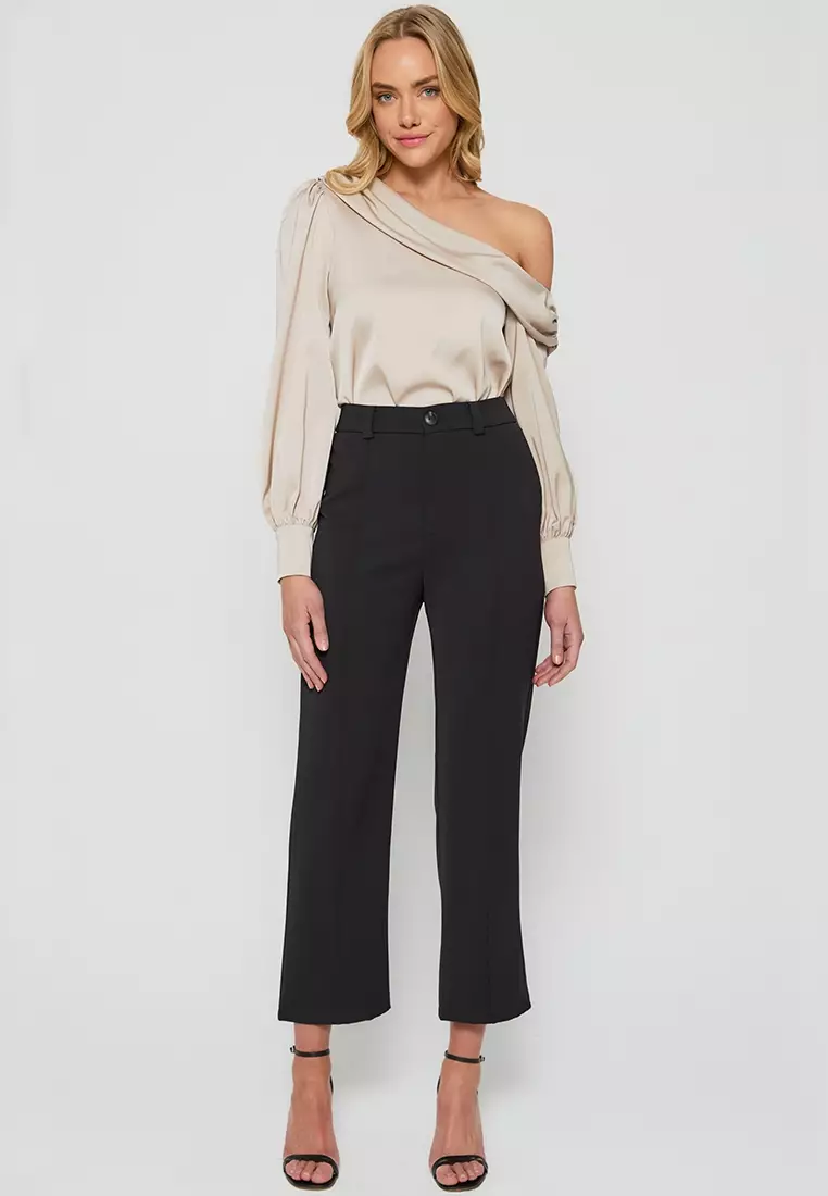 Jual Style State Front Seam Detail Cigarette Pants Original 2025 ...