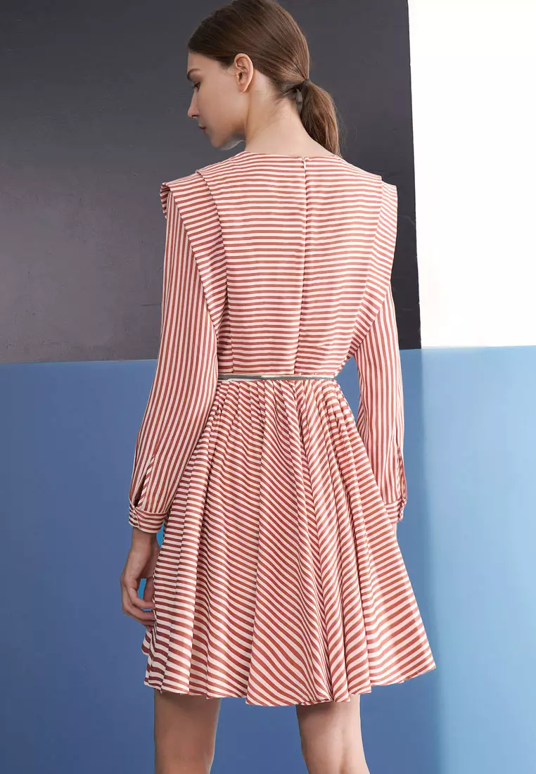 Jual Saturday Club Long Sleeve Stripe Boxy Dress Original 2024 | ZALORA ...