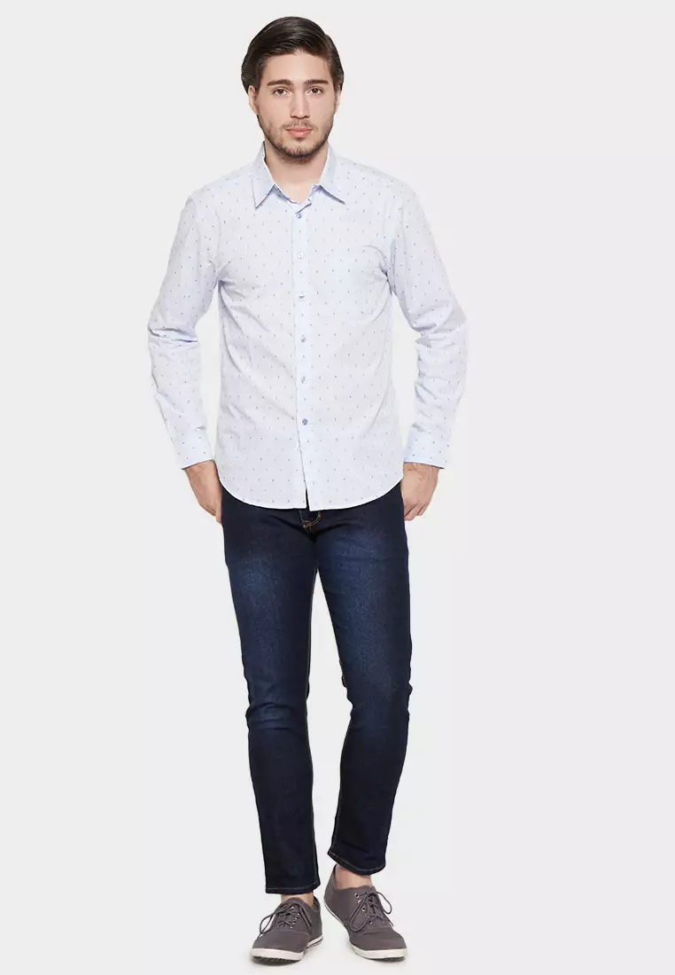 Jual YEGE YEGE Long Sleeve Dobby Shirt 8111 Original 2025 | ZALORA ...
