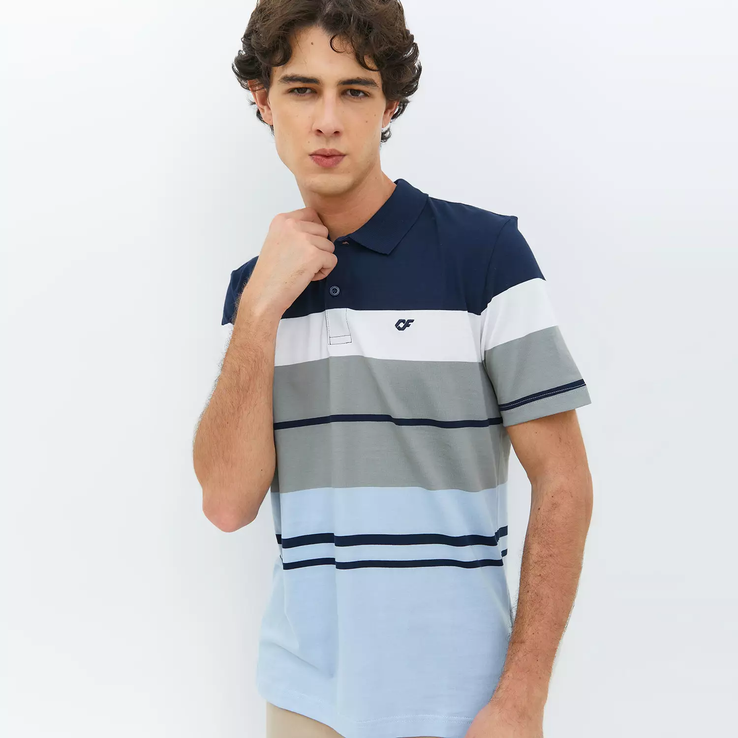 Jual Country Fiesta Country Fiesta Men Polo Shirt Navy Block 01MPY08253 ...