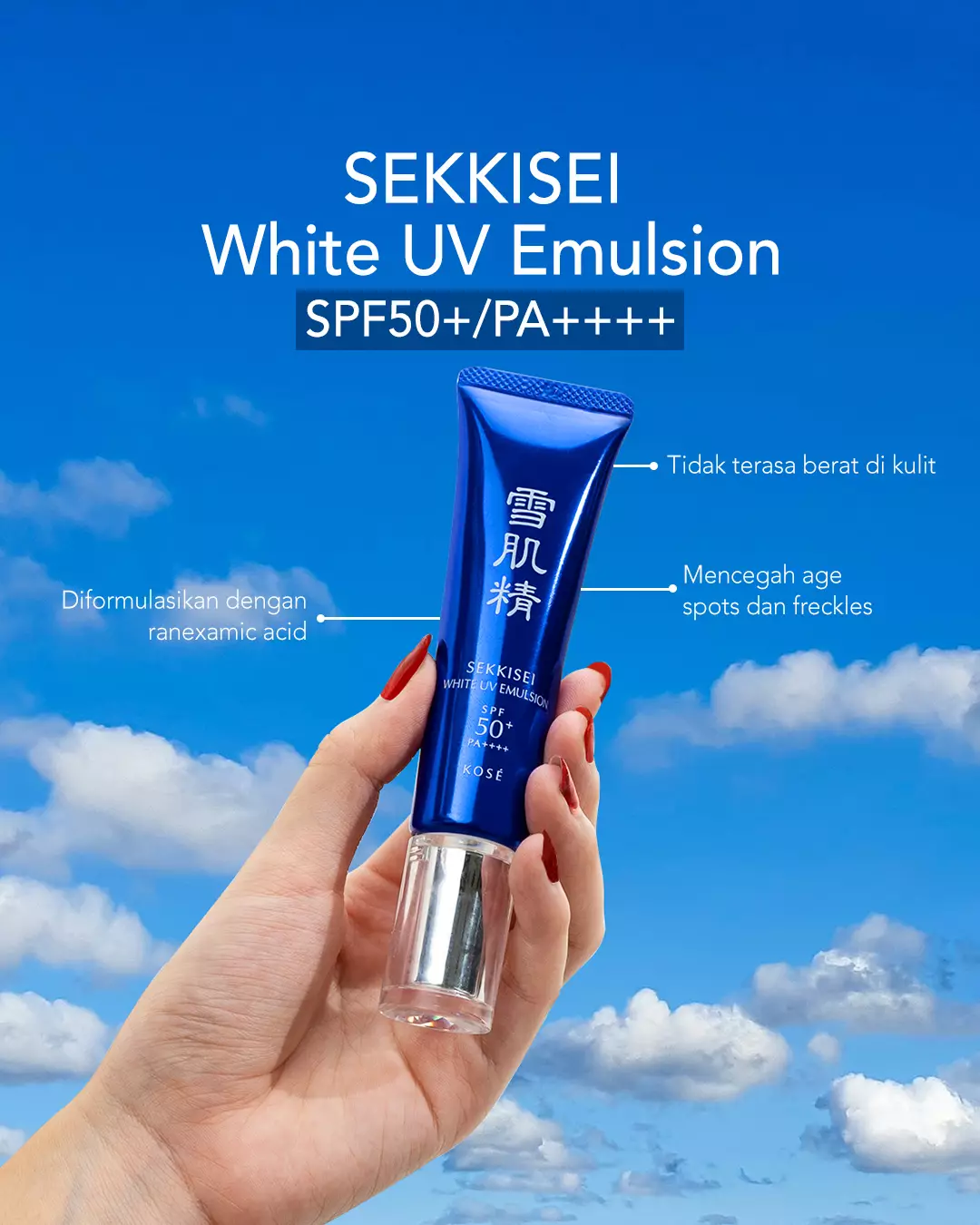 Jual KOSE KOSÉ Sekkisei White UV Emulsion Original 2023 | ZALORA Indonesia