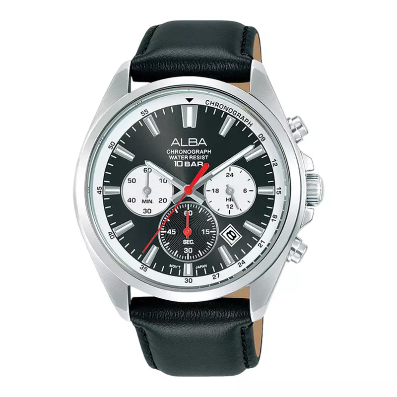 Jual Alba Jam Tangan Pria Alba Active AT3K37X1 Men Chronograph Black ...