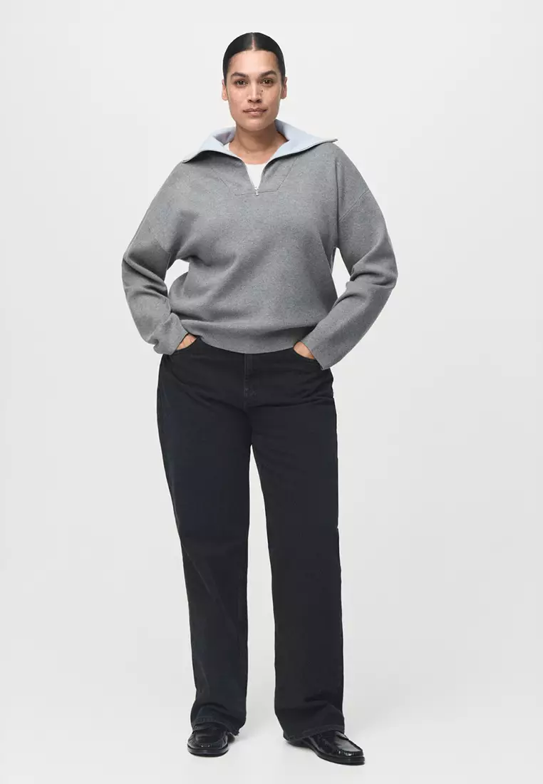Buy Mango Turtleneck Sweater with Zip Online | ZALORA Malaysia