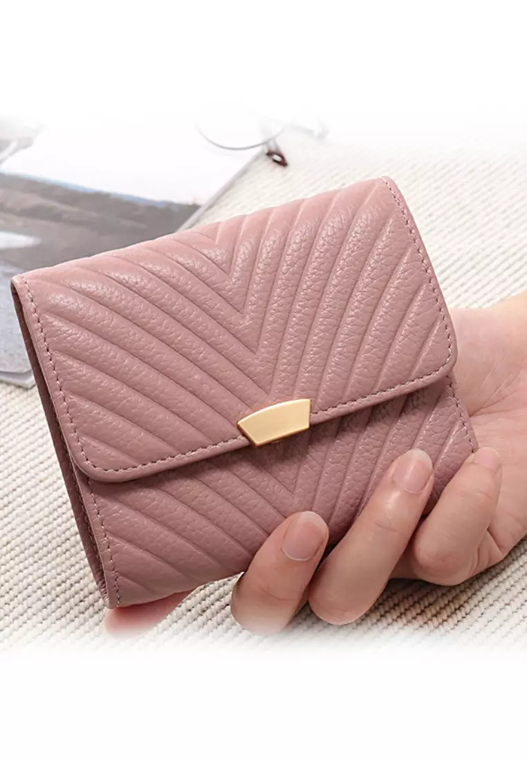 Buy ZITIQUE Double folding wallet in the head layer 2025 Online | ZALORA