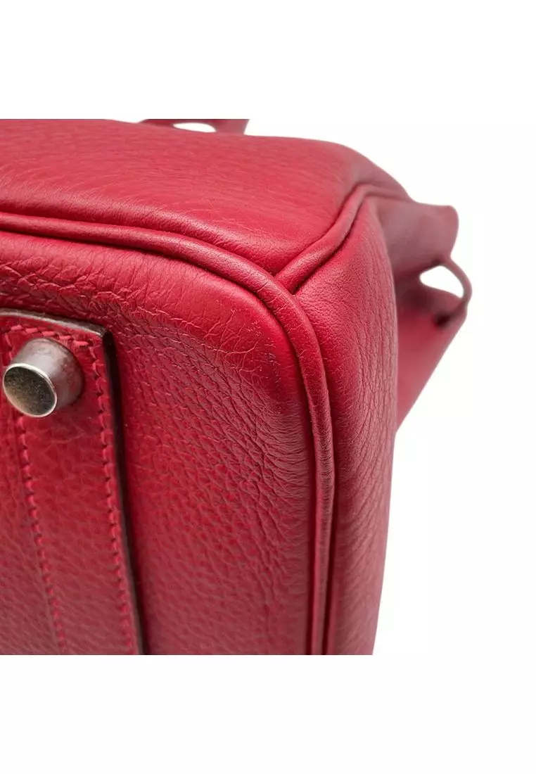 Buy Hermes Pre-Loved Hermès Red Leather Birkin 35 2025 Online | ZALORA ...
