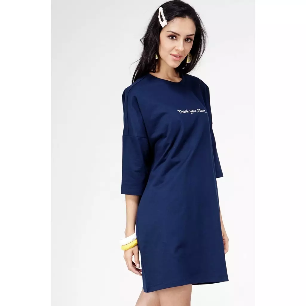 Jual Ninety Degrees Ninety Degrees Dress Lengan Pendek Ariana Navy ...