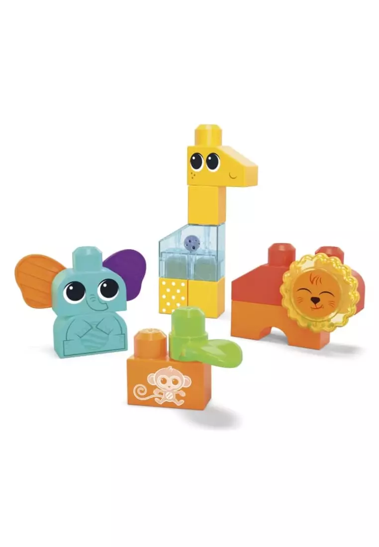 Buy Megabloks Mega Bloks Rock N Rattle Safari Sensory Building Toys For ...