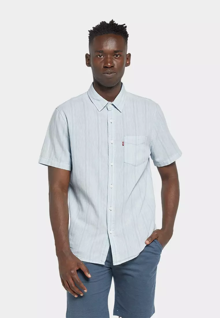 Buy Levi's Men's Short-Sleeve Classic Standard Fit Shirt 86627-0281 ...