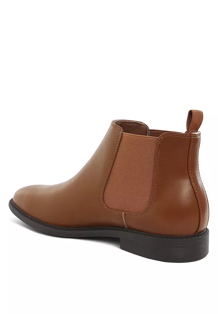 Buy London Rag Men's Faux Leather Chelsea Boots in Tan 2025 Online ...