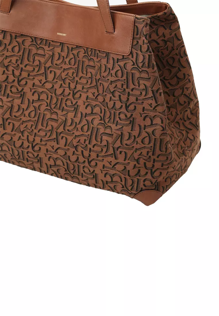 Jual BERACAMY Soft-Structured Trapezoidal Canvas Tote Bag Large ...