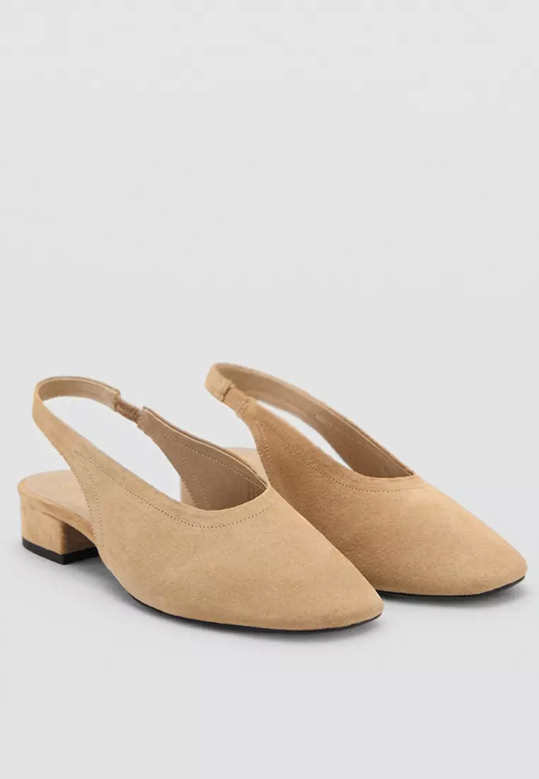 Jual Mango Suede Heeled Shoes Original 2026 | ZALORA Indonesia
