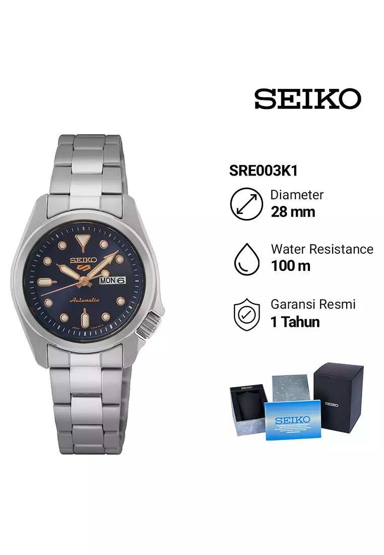 Jual Seiko Seiko 5 Sports Automatic Jam Tangan Analog Wanita - Silver ...