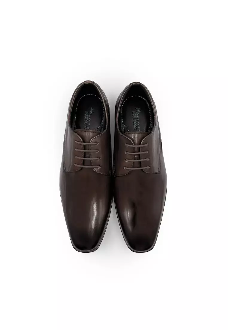 Buy Hanson Bootmaker Hanson Bootmaker LacEasy Plain Toe Derby - Brown ...