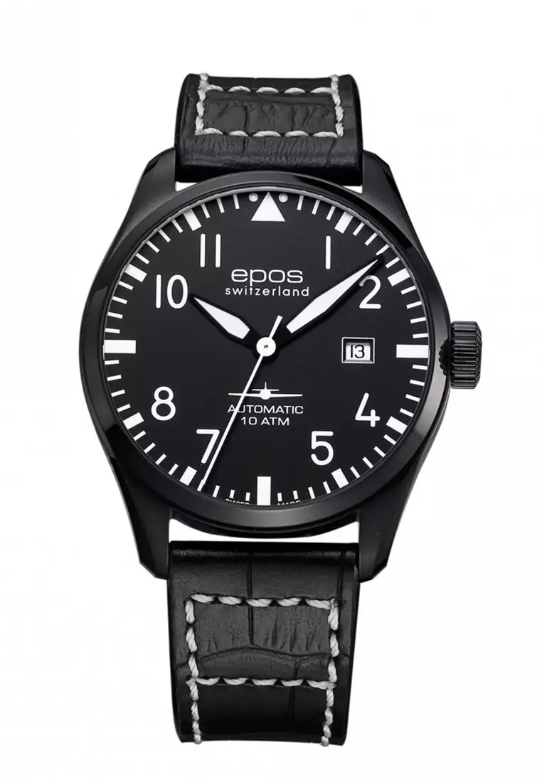 Buy EPOS SPORTIVE 3401 PILOT AUTOMATIC MEN WATCH 43mm - EP3401BP BLK AR ...