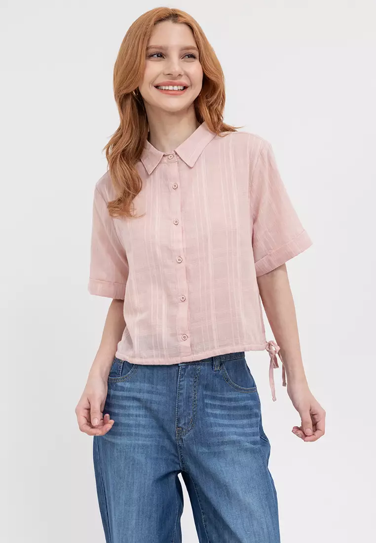 Buy Aeropostale Ladies Tie Hem Button Down 2026 Online | ZALORA Philippines