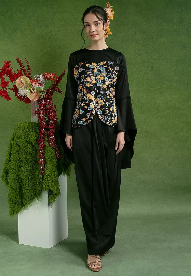 Buy Lubna Kila Sequined Top with Skirt Set 2026 Online | ZALORA Philippines