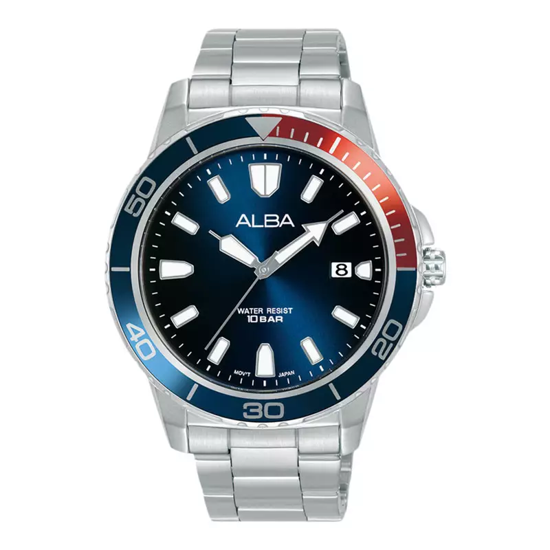 Jual Alba [YEAR END SALE] Jam Tangan Pria Alba AS9U07X1 Men Pepsi Blue ...