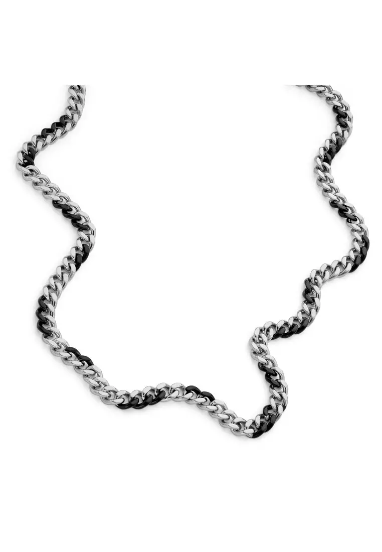 DIESEL Diesel Two-Tone Stainless Steel Chain Necklace DX1499931 2025 ...