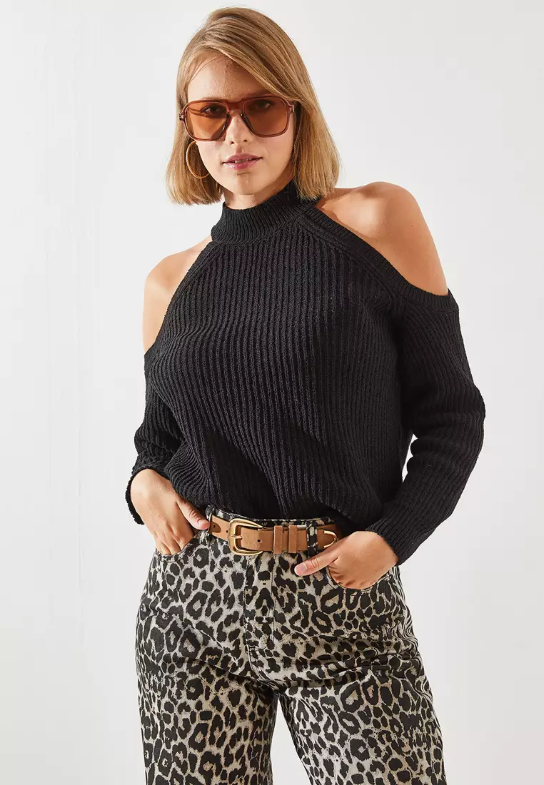 Buy Bianco Lucci Cold Shoulder Knit Top 2025 Online | ZALORA Philippines
