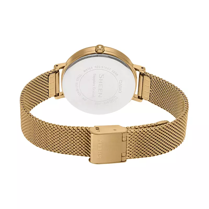 Jual Casio Jam Tangan Wanita Casio Sheen SHE-4539GM-9AUDF Ladies Gold ...
