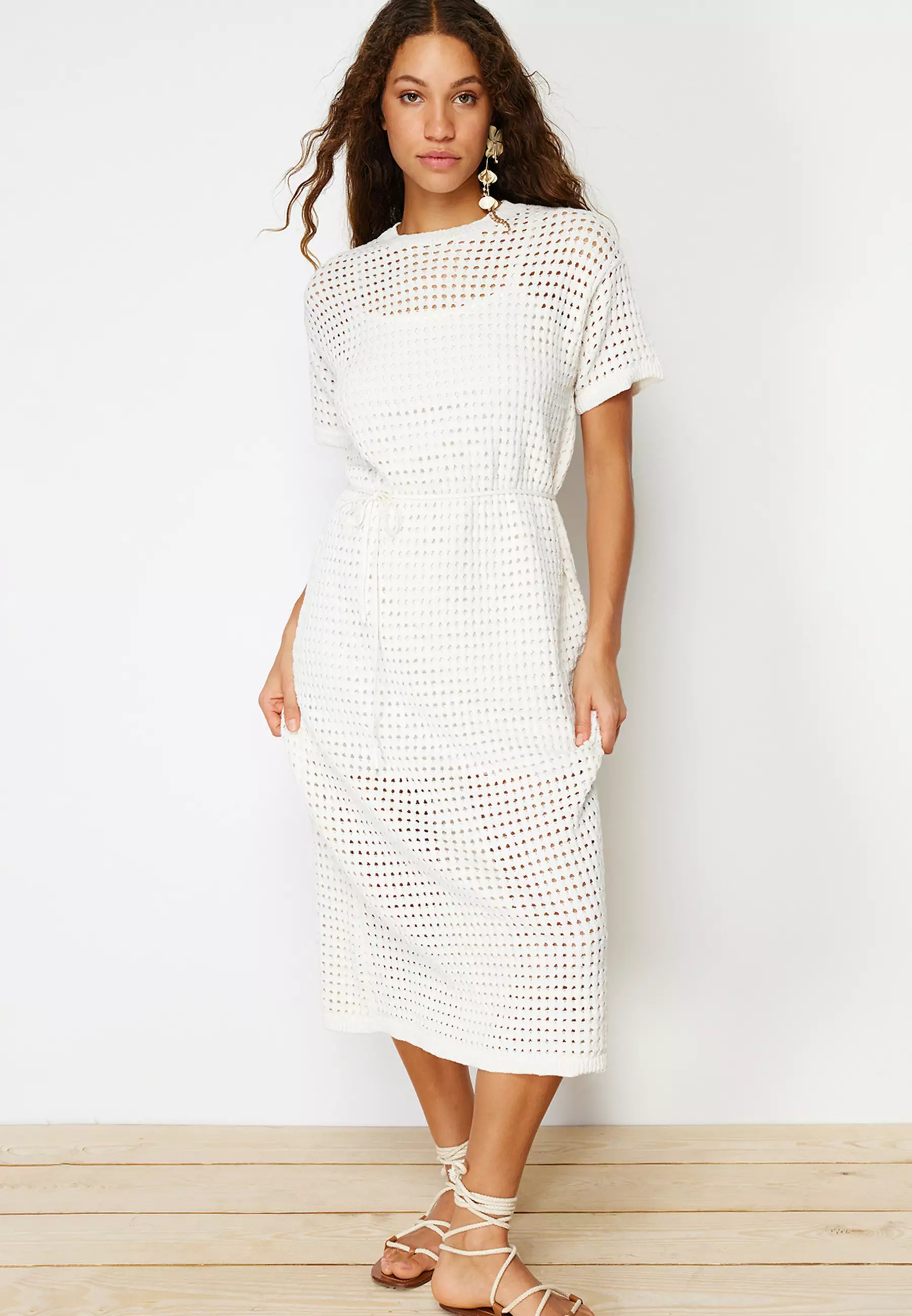 Trendyol Perforated Dress 2025 | Buy Trendyol Online | ZALORA Hong Kong