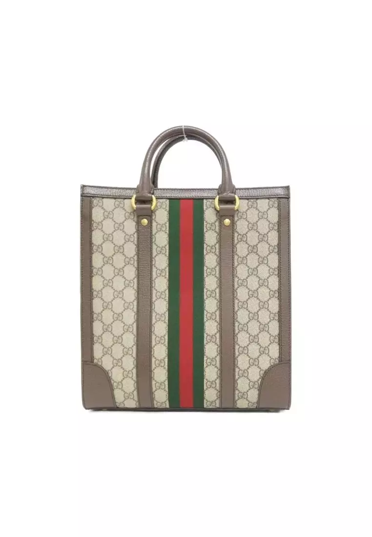 Buy Gucci Pre-Loved Gucci Brown Canvas Ophidia 2025 Online | ZALORA ...