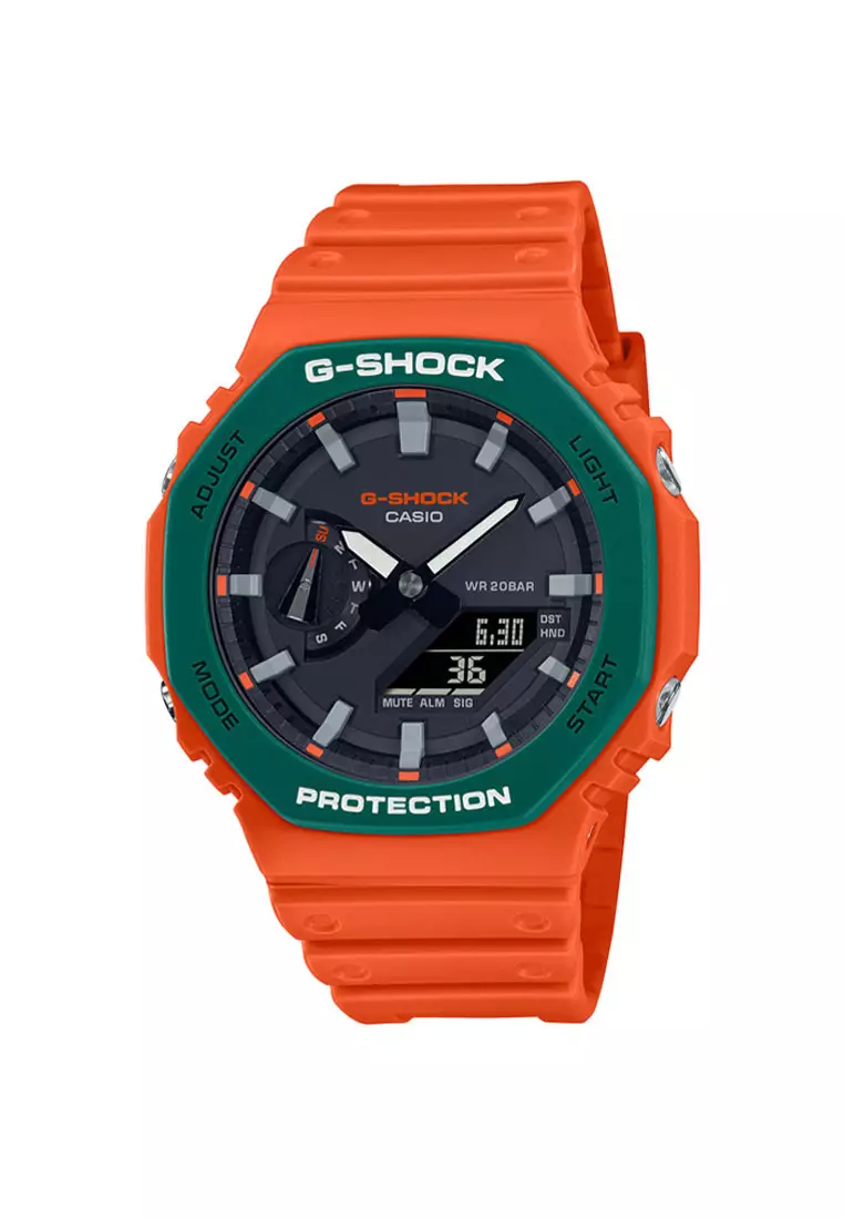 Jual G-Shock Casio G-SHOCK Jam Tangan Pria - Orange Green Black - Resin ...