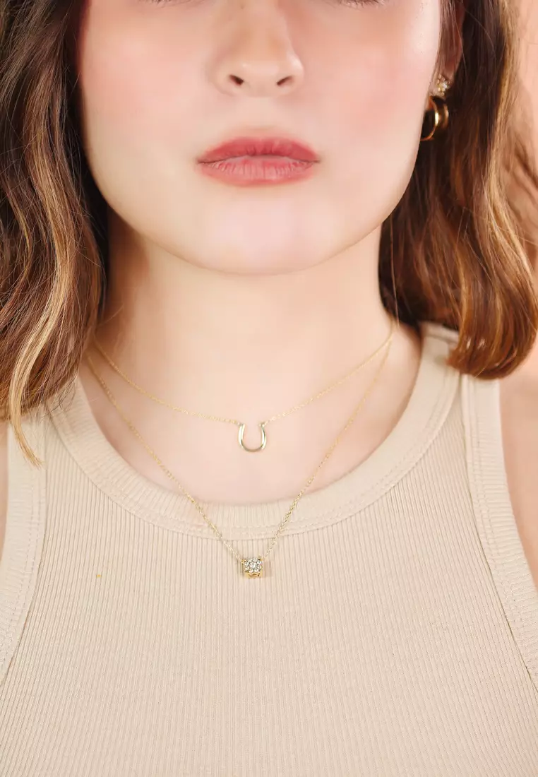 Buy Foundry Flower Pendant Necklace 14k Gold 2026 Online | ZALORA Philippines