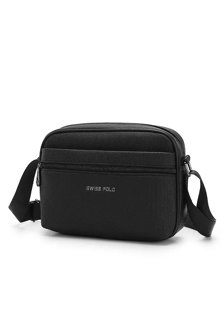Jual Swiss Polo Men's Sling Bag / Crossbody Bag - Black Original 2026 ...
