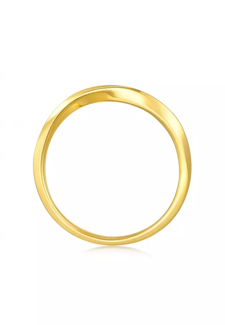 Buy Chow Sang Sang 999 Gold Essence Möbius Strip Ring for Women (Size ...
