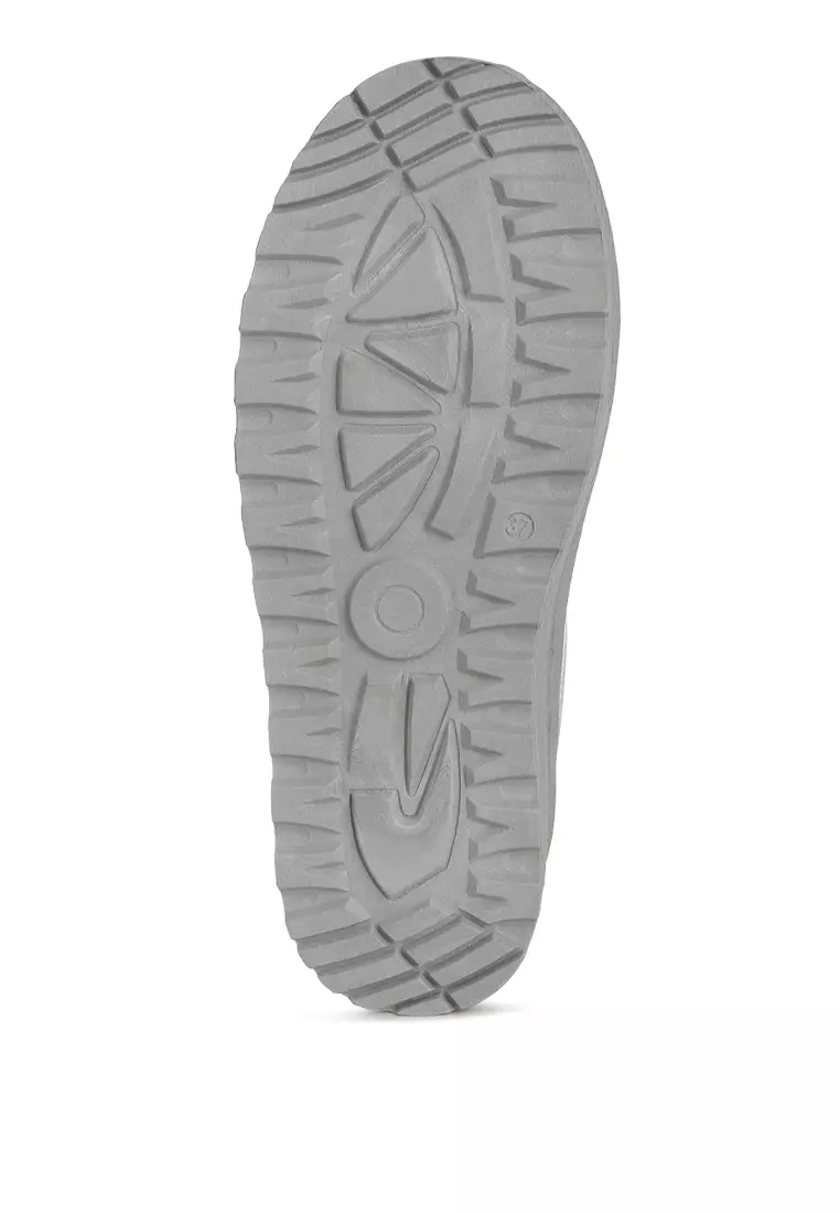 London Rag Faux Leather Platform Classic Slip-On in Silver 2025 | Buy ...