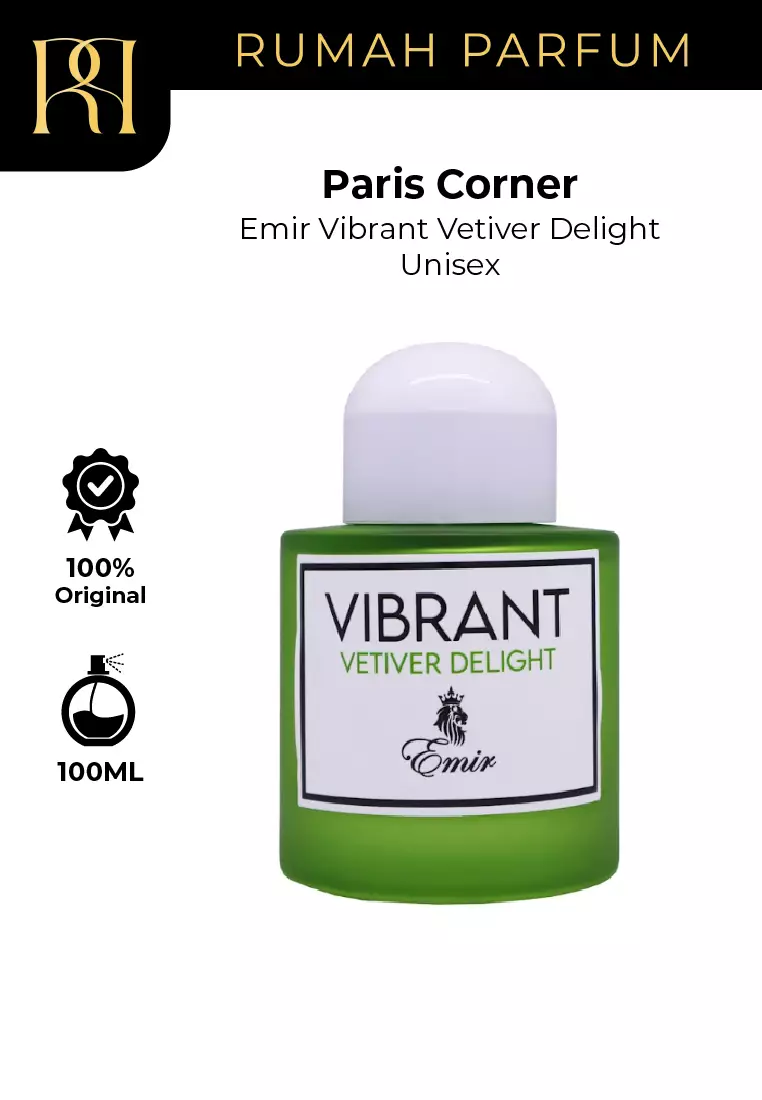 Jual Paris Corner Paris Corner Emir Vibrant Vetiver Delight Unisex 100 ...