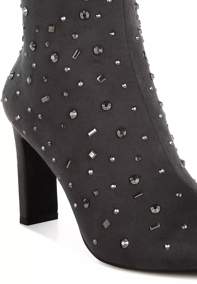 Jual Rag & CO. Sepatu Microfiber Berhiasan Diamante dalam Warna Abu-abu ...