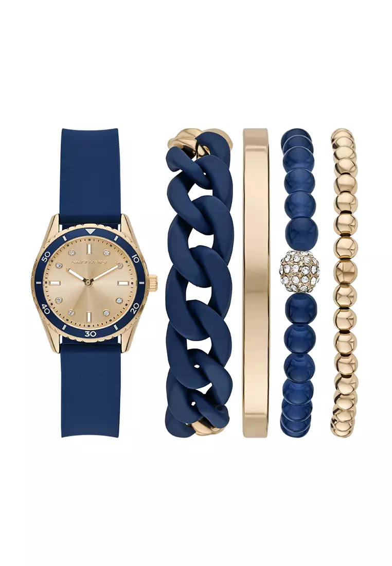 Buy Skechers Gift Set Blue Silicone Strap Analog Watch SKC-SR9114 2026 ...
