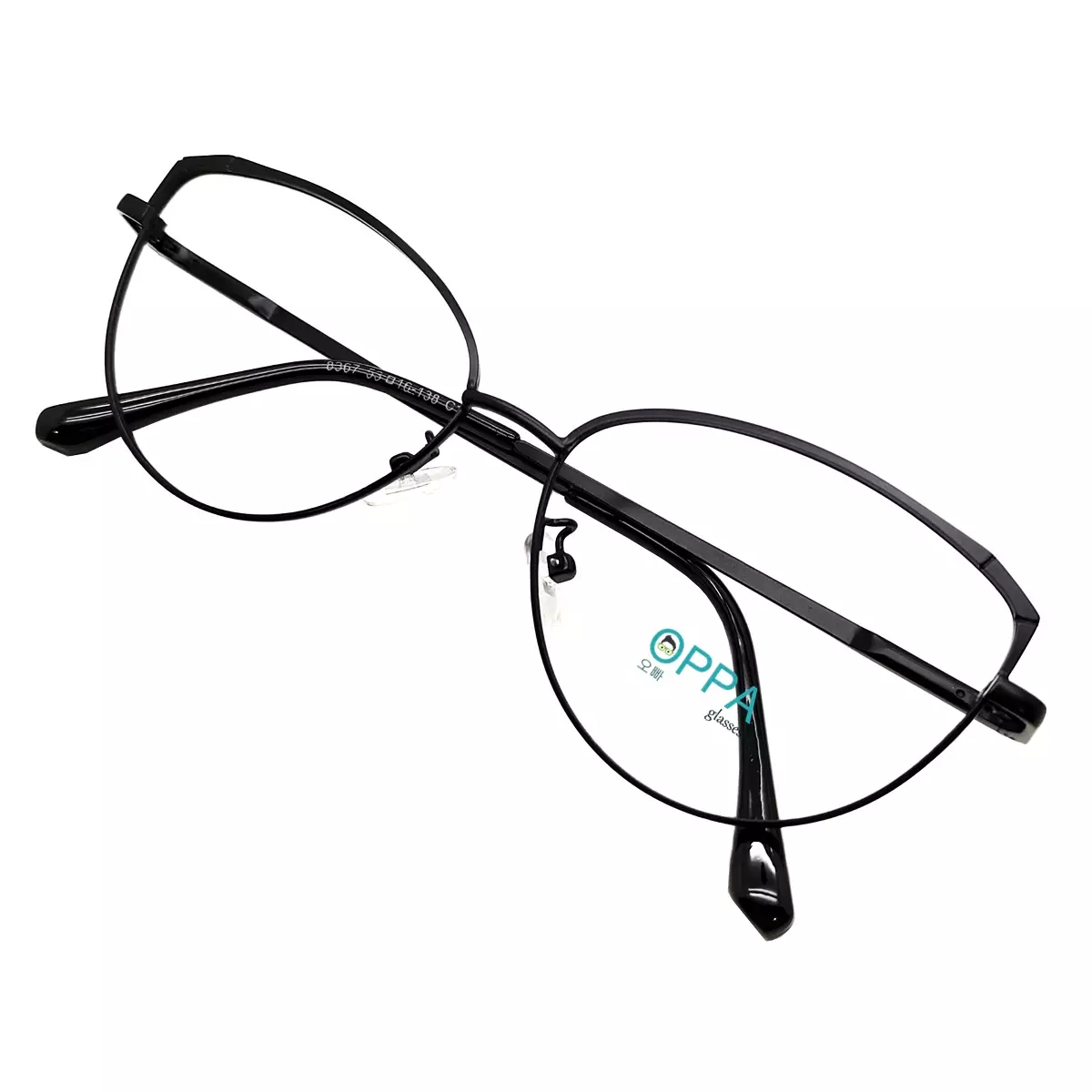 Jual Oppaglasses Frame Kacamata Korea Pria Wanita OPPA OP52 FBL Hitam ...