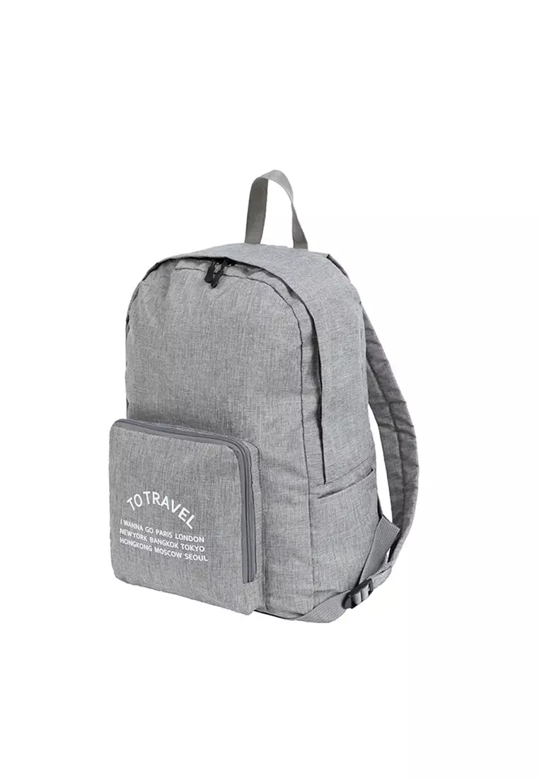 Buy Fashion by Latest Gadget To Travel To Live Foldable Backpack – Gray ...
