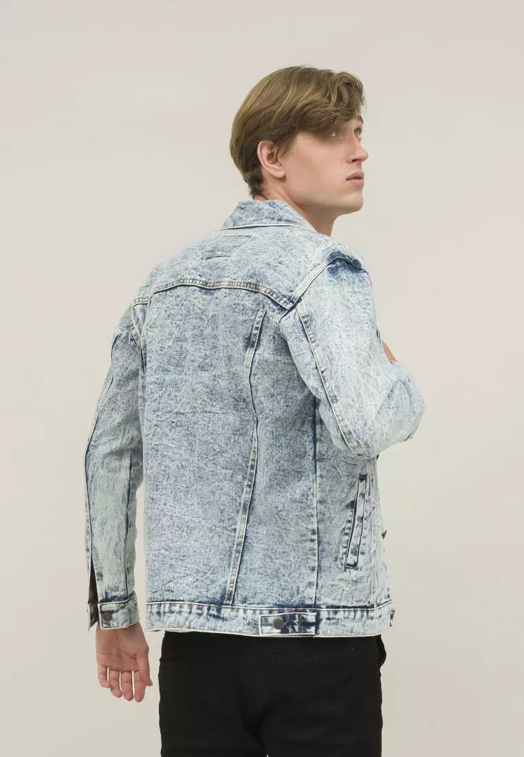 Jual House of Cuff Houseofcuff Jaket Jeans Pria Polos Tebal Dilan Jaket ...