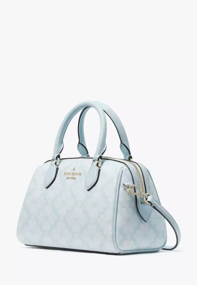 Jual KATE SPADE Kate Spade Signature Spade Flower Duffle Crossbody Blue ...