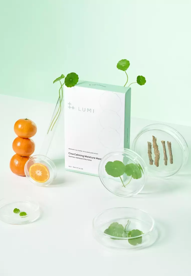 Buy Lumi Beauty LUMI Cica Calming Moisture Mask (5 Sheets/Box) Online ...