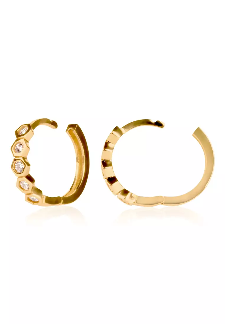 Buy Foundry Foundry 18k Honey Gold Hoops Gold 2024 Online Zalora