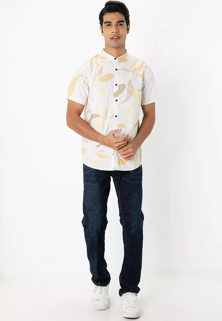 Buy Fidelio Abstract Print Short Sleeves Shirt 2026 Online | ZALORA