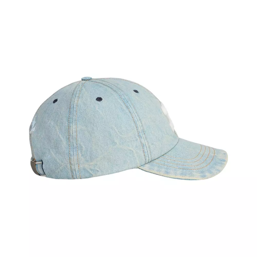 Jual Celine Triomphe Cap in Cotton Denim Westside Wash Destroyed ...