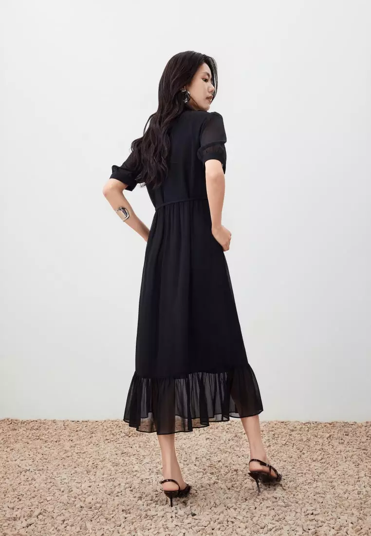 Buy G2000 G2000 Tie Neck Chiffon Maxi Dress 2026 Online | ZALORA