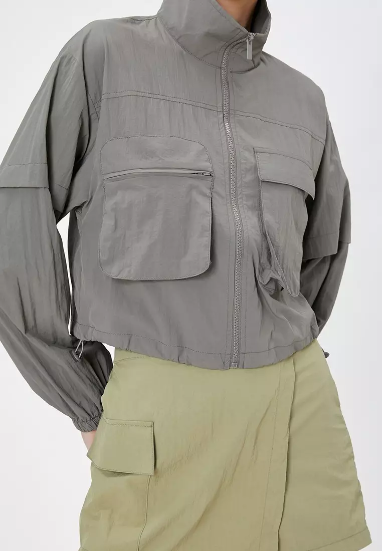 Buy KOTON Parachute High Neck Jacket 2025 Online | ZALORA