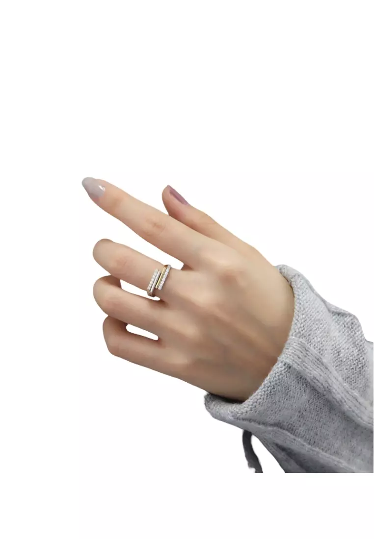 Buy Lara S925 Silver Saturn Ring 2025 Online | ZALORA